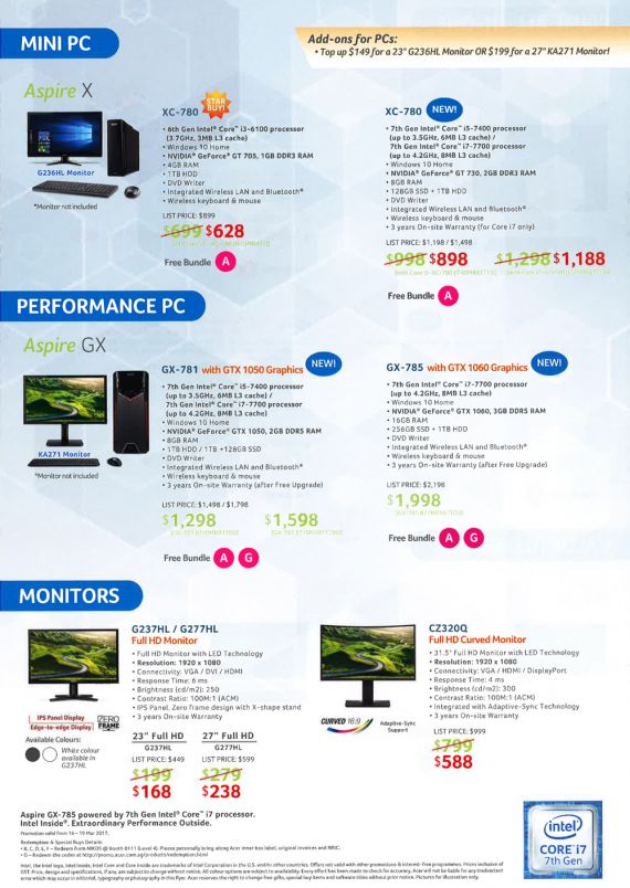 Acer Brochures - IT Show 2017 Singapore - HardwareZone.com.sg