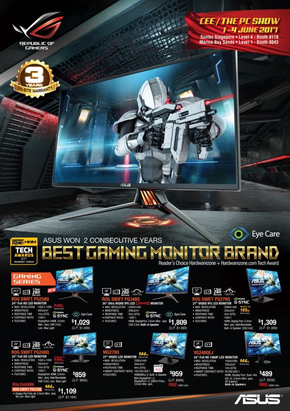 ASUS Brochures - PC Show 2017 Singapore - HardwareZone.com.sg