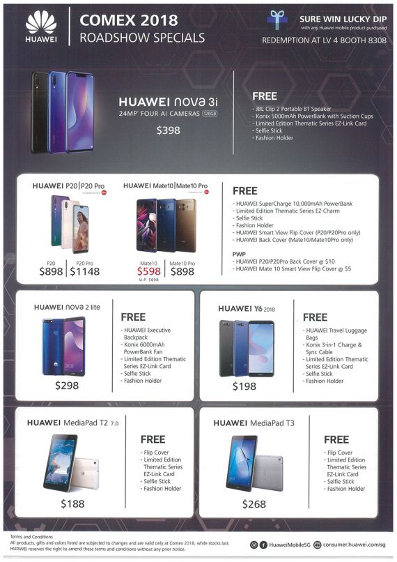 Huawei Brochures - COMEX 2018 Singapore - HardwareZone.com.sg