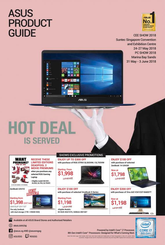 ASUS Brochures Page 2/3 - PC Show 2018 | Marina Bay Sands ...