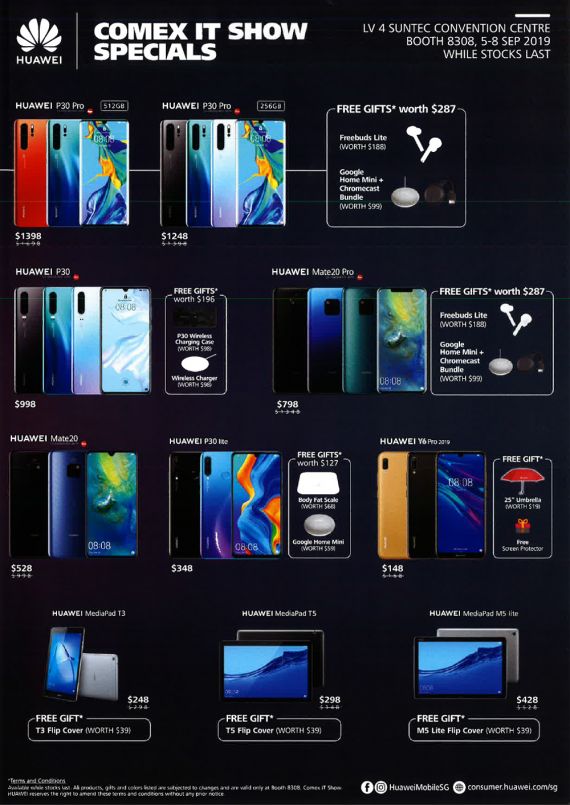 Huawei Brochures - COMEX 2019 | Suntec Singapore - HardwareZone.com.sg