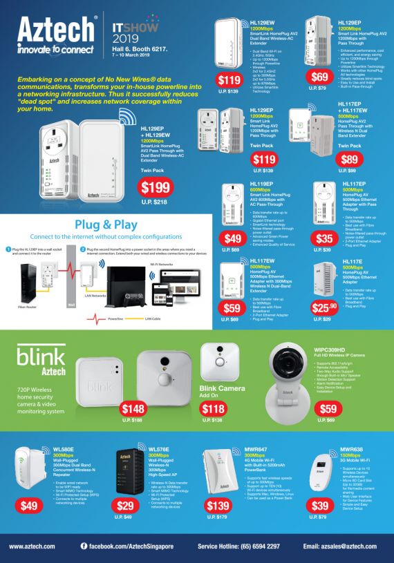 Aztech Brochures - IT Show 2019 Singapore - HardwareZone.com.sg