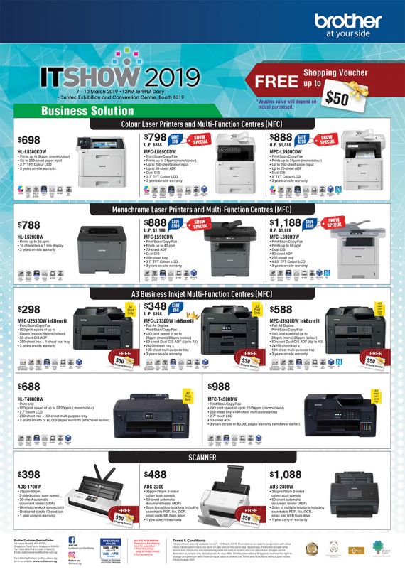 Printers Brochures - IT Show 2019 Singapore - HardwareZone.com.sg