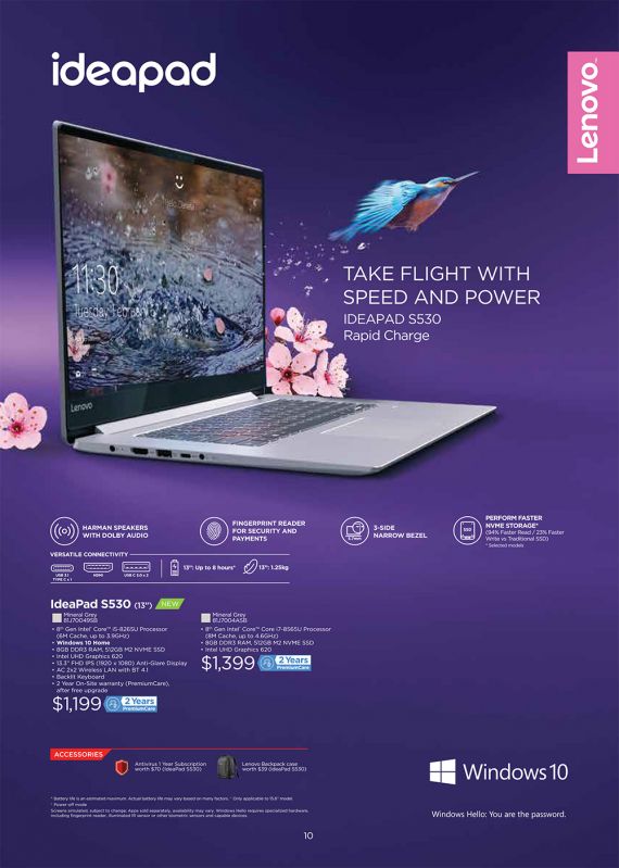 Lenovo Notebooks Brochures - IT Show 2019 Singapore - HardwareZone.com.sg
