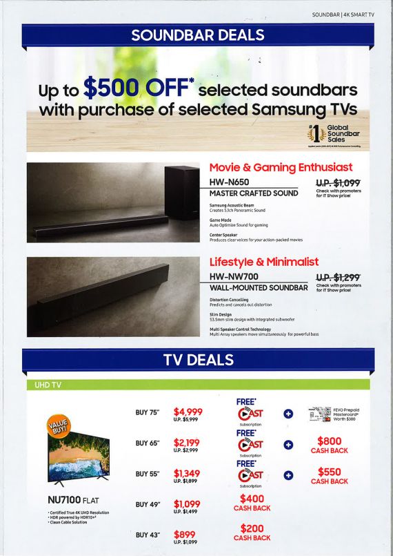 Samsung Televisions Brochures - IT Show 2019 Singapore - HardwareZone ...