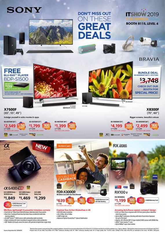 Sony Brochures - IT Show 2019 Singapore - HardwareZone.com.sg