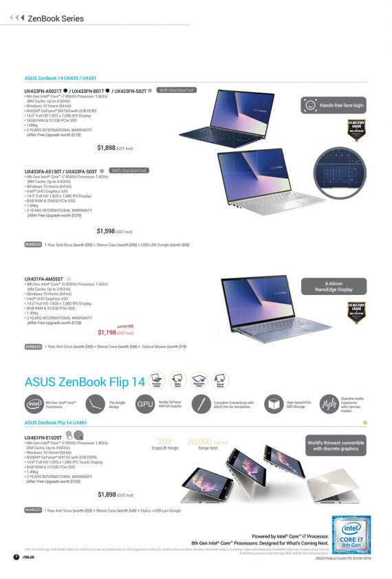ASUS Brochures - PC Show 2019 | Marina Bay Sands - HardwareZone.com.sg