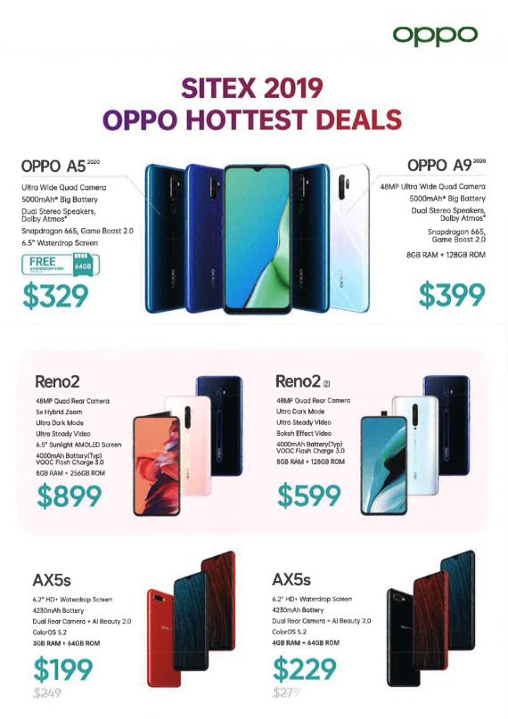 Oppo Brochures - SITEX 2019 Singapore - HardwareZone.com.sg