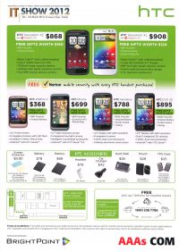 HTC - Page 1 Brochures from Comex Singapore on Tech Show Portal - HardwareZone.com.sg