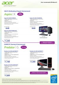 Acer desktops - page 3 Brochures from CEE Singapore on Tech Show Portal ...