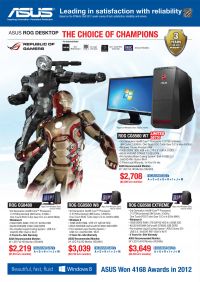 ASUS ROG desktop PC - page 2 Brochures from IT Show 2013 Singapore on ...