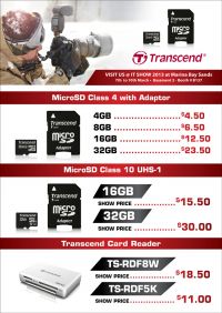 Transcend Brochures from IT Show 2013 Singapore on Tech Show Portal ...