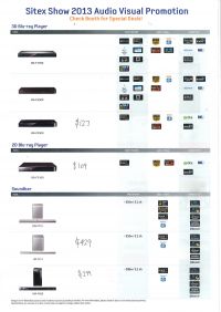 Samsung sound bar + Blu-ray Brochures from Sitex 2013 Singapore on Tech ...