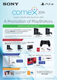 Sony PS4 Brochures from COMEX 2014 Singapore on Tech Show Portal ...