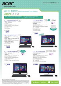 Acer AIO PCs Brochures from IT Show 2014 Singapore on Tech Show Portal ...