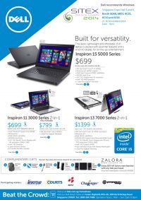 Dell Notebooks Brochures from SITEX 2014 Singapore on Tech Show Portal ...