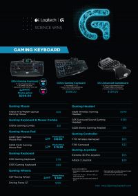 Logitech Gaming Keyboards Brochures from SITEX 2014 Singapore on Tech ...