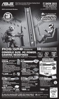 ASUS ROG, Vivo, Monitor Flyer Brochures from IT SHOW 2015 Singapore on ...