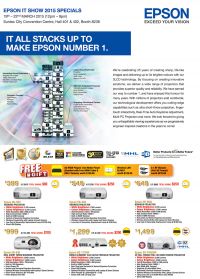 Epson Projectors - Page 1 Brochures from IT SHOW 2015 Singapore on Tech ...