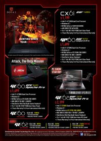 MSI Gaming Notebooks - Page 2 Brochures from PC Show 2015 Singapore on ...