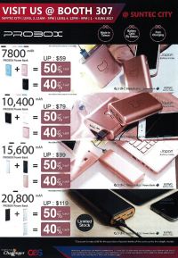 Probox power banks Brochures from CEE 2017 Singapore on Tech Show ...