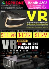 Remax VR Headset Brochures from IT Show 2017 Singapore on Tech Show ...