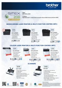 Brother printers - page 1 Brochures from SITEX 2018 Singapore on Tech ...