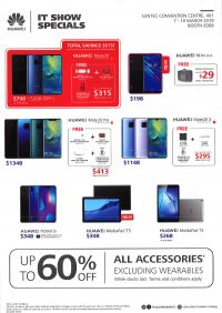 Huawei smartphones Brochures from IT Show 2019 Singapore on Tech Show ...