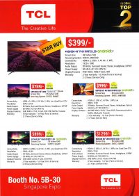TCL - page 1 Brochures from SITEX 2019 Singapore on Tech Show Portal ...