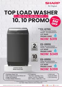 SHARP 10.10 Top Load washer promo brochures from HardwareZone's Tech ...