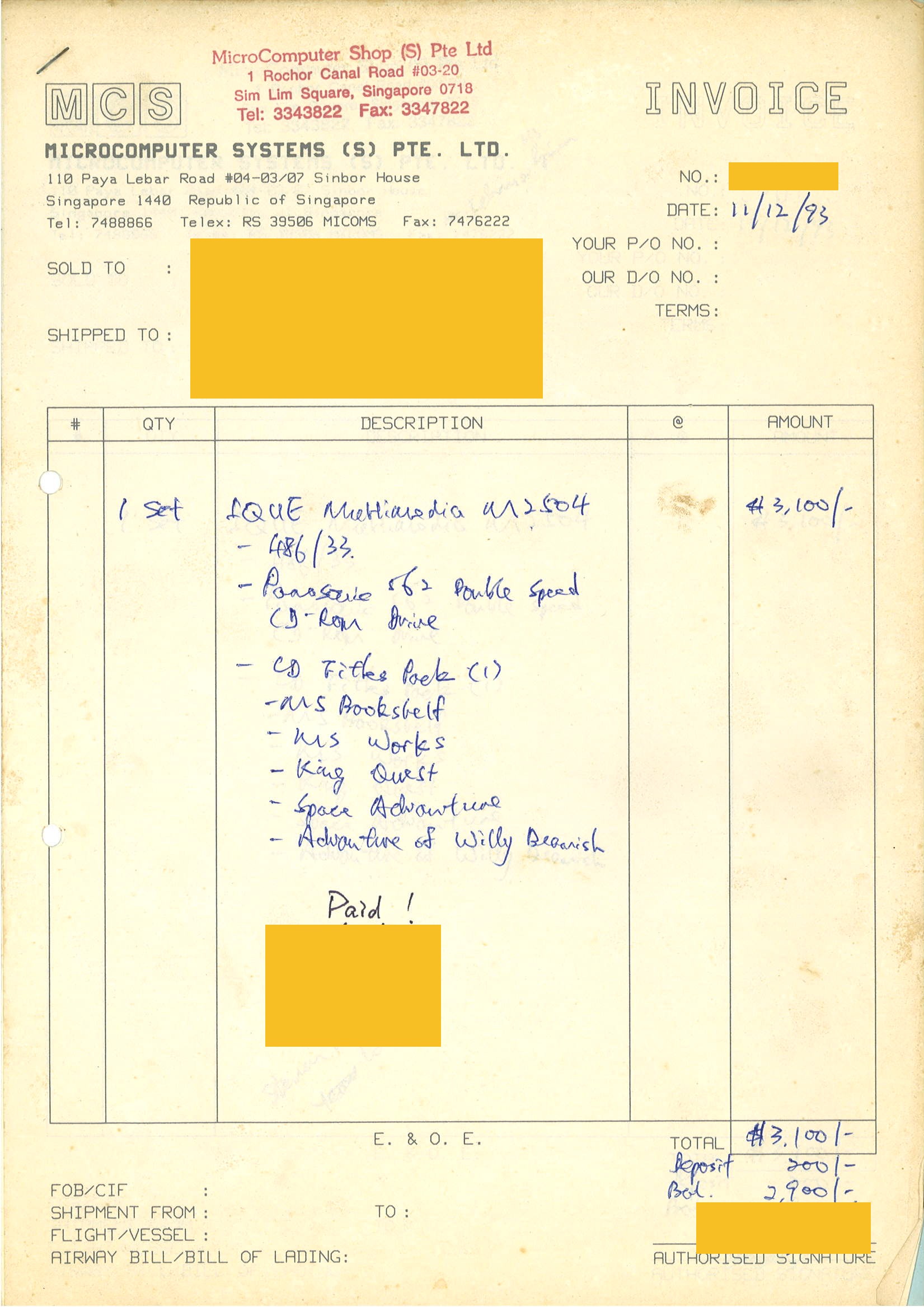 [Nostalgic] Blast from the Past - Computer Bills! | Page 3 ...